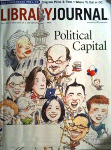 I made the cover of Library Journal for no reason whatsoever ...